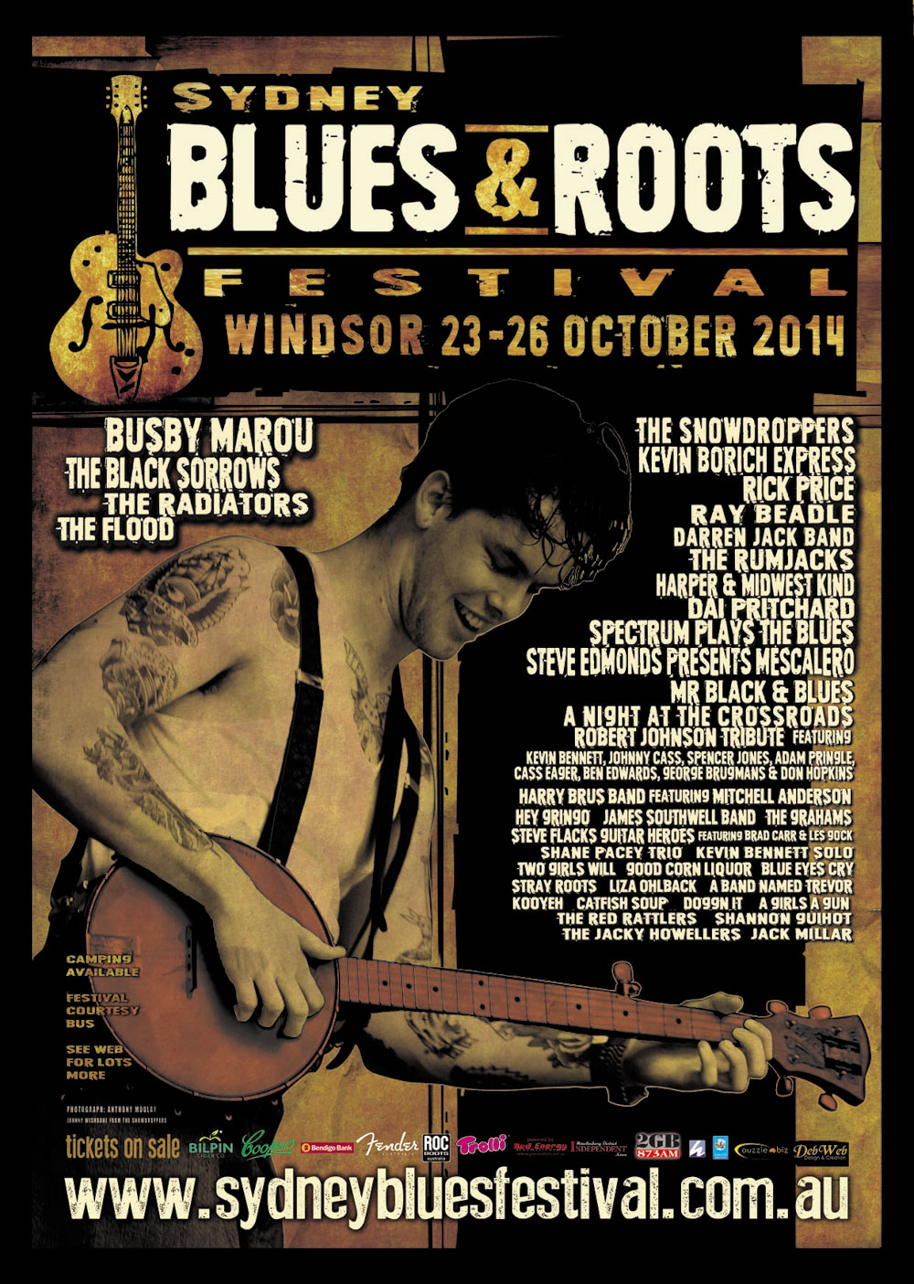 Sydney Blues & Roots Festival flyer